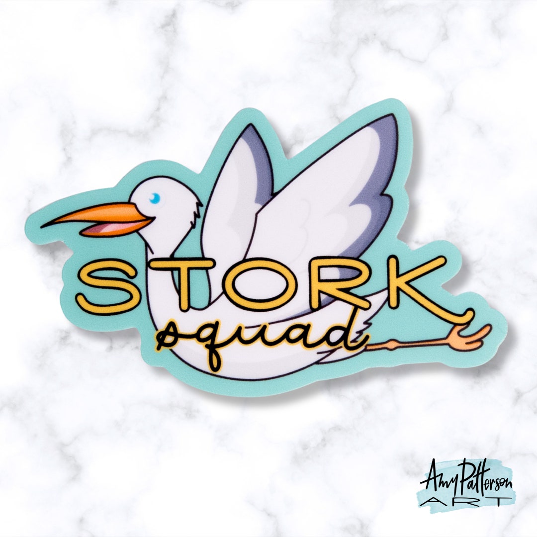 Stork Squad Sticker - Etsy