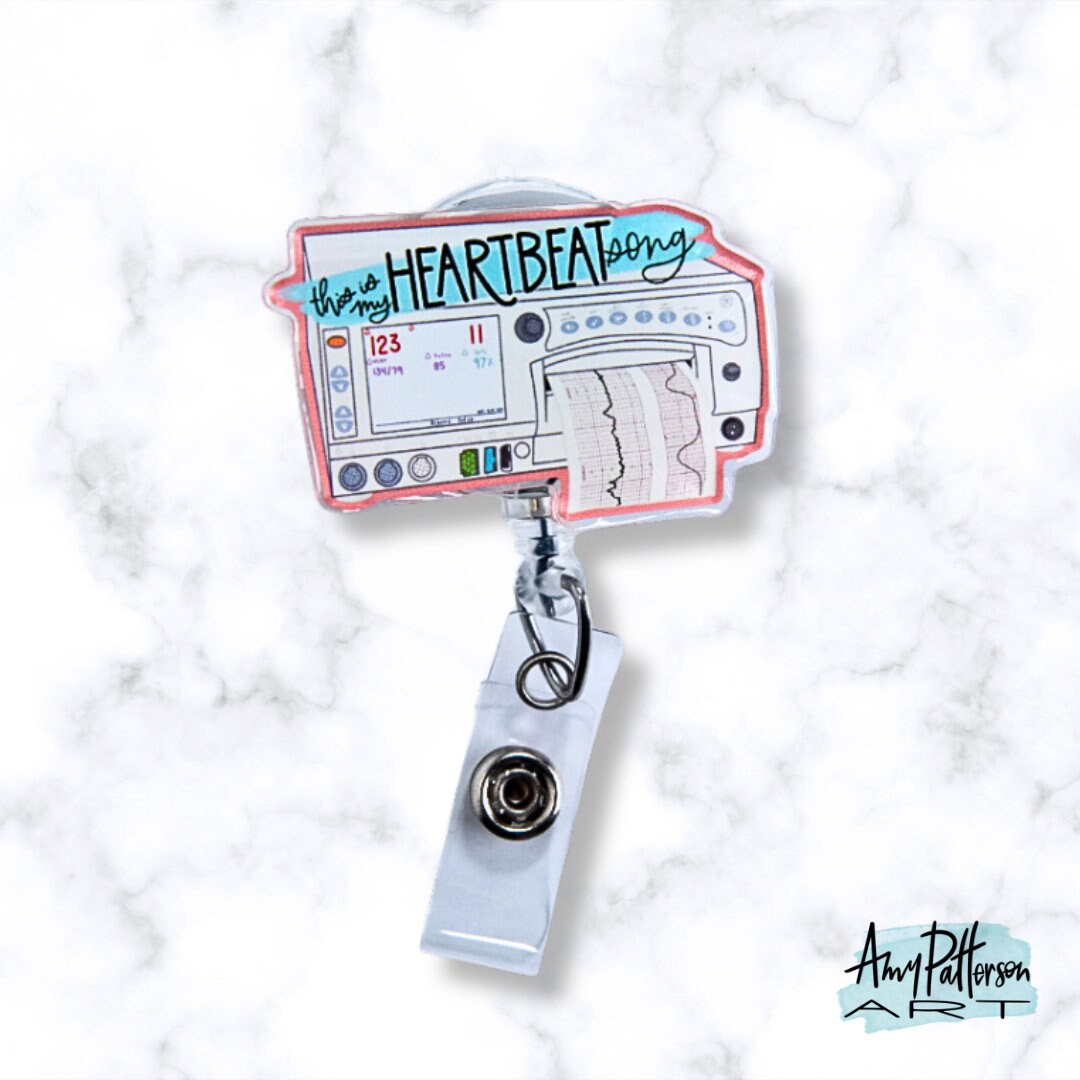 Heartbeat Song Badge Reel - Etsy