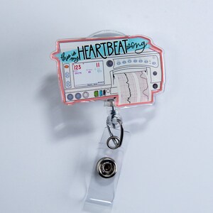 Heartbeat Song Badge Reel - Etsy