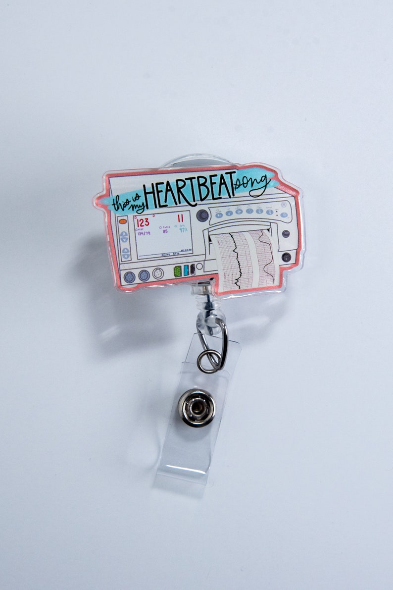 Heartbeat Song Badge Reel - Etsy