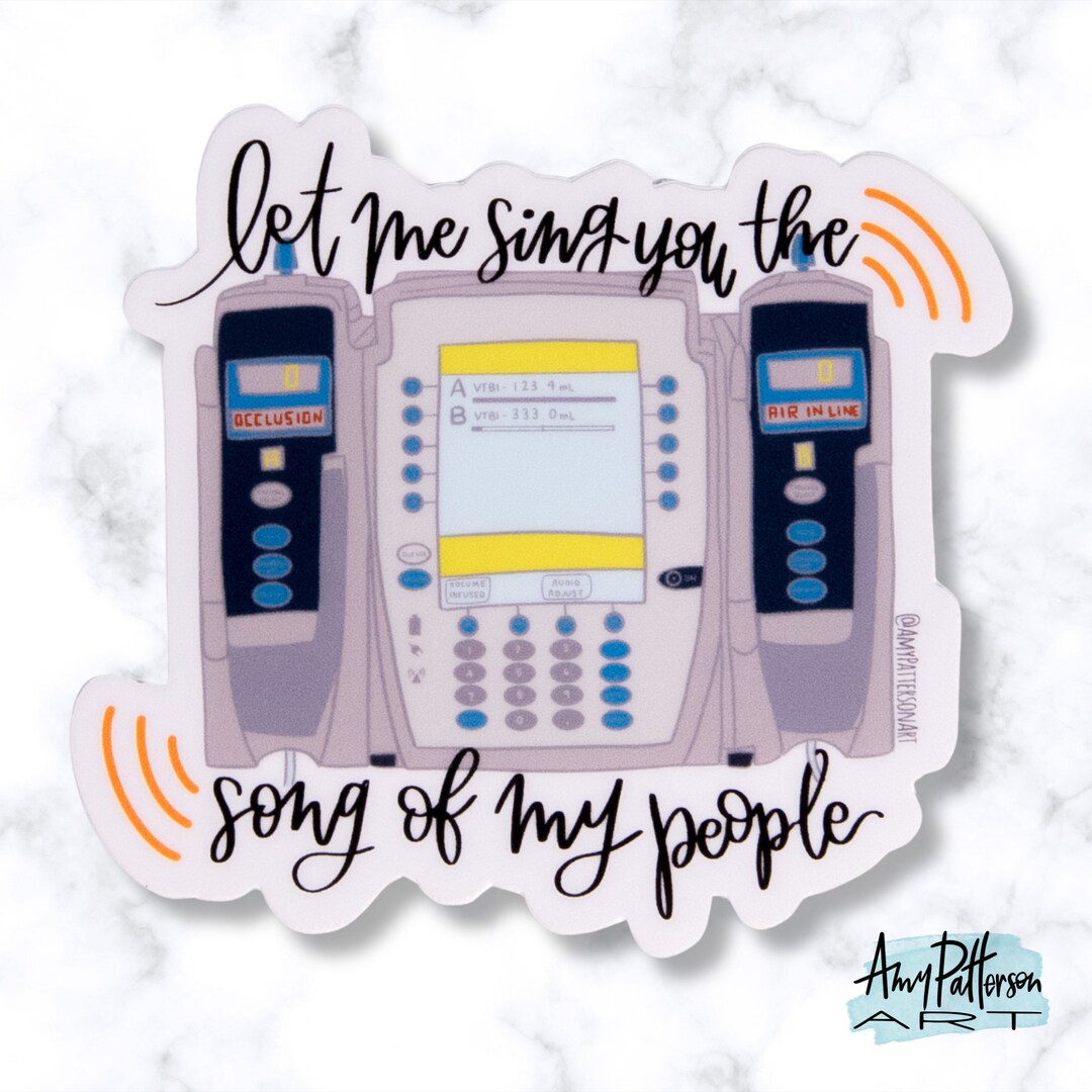 IV Pump Alarm Sticker - Etsy