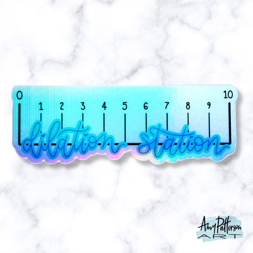 Dilation Station Holographic Sticker - Etsy