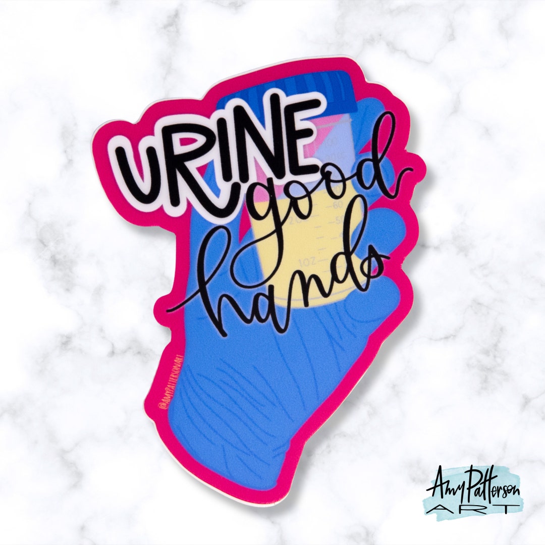 Urine Good Hands Sticker - Etsy