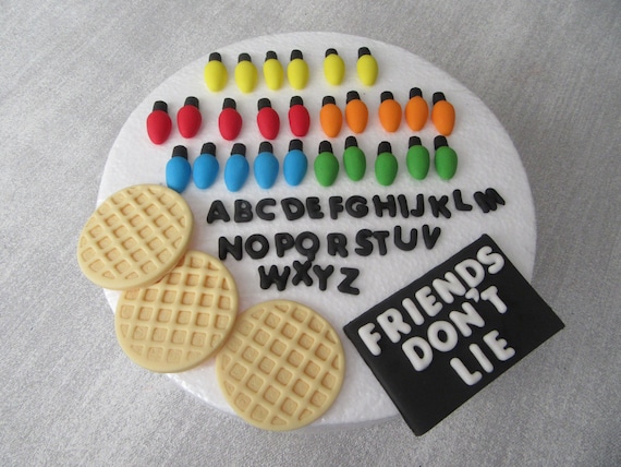 Edible Handmade Unofficial Stranger Things Fondant Cake Topper - Etsy UK