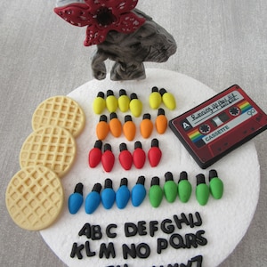 Edible Handmade Unofficial Stranger Things Fondant Cake Topper Sugar ...