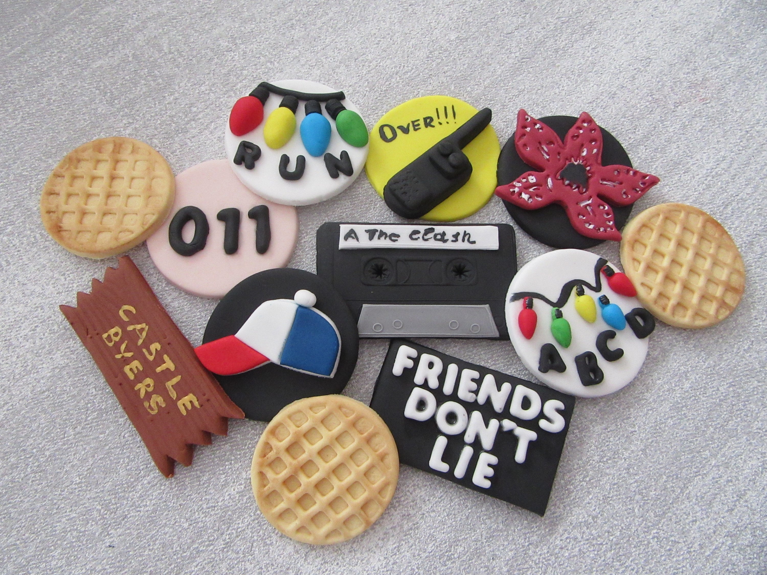 Edible Handmade Unofficial Stranger Things Fondant Cake Topper - Etsy UK
