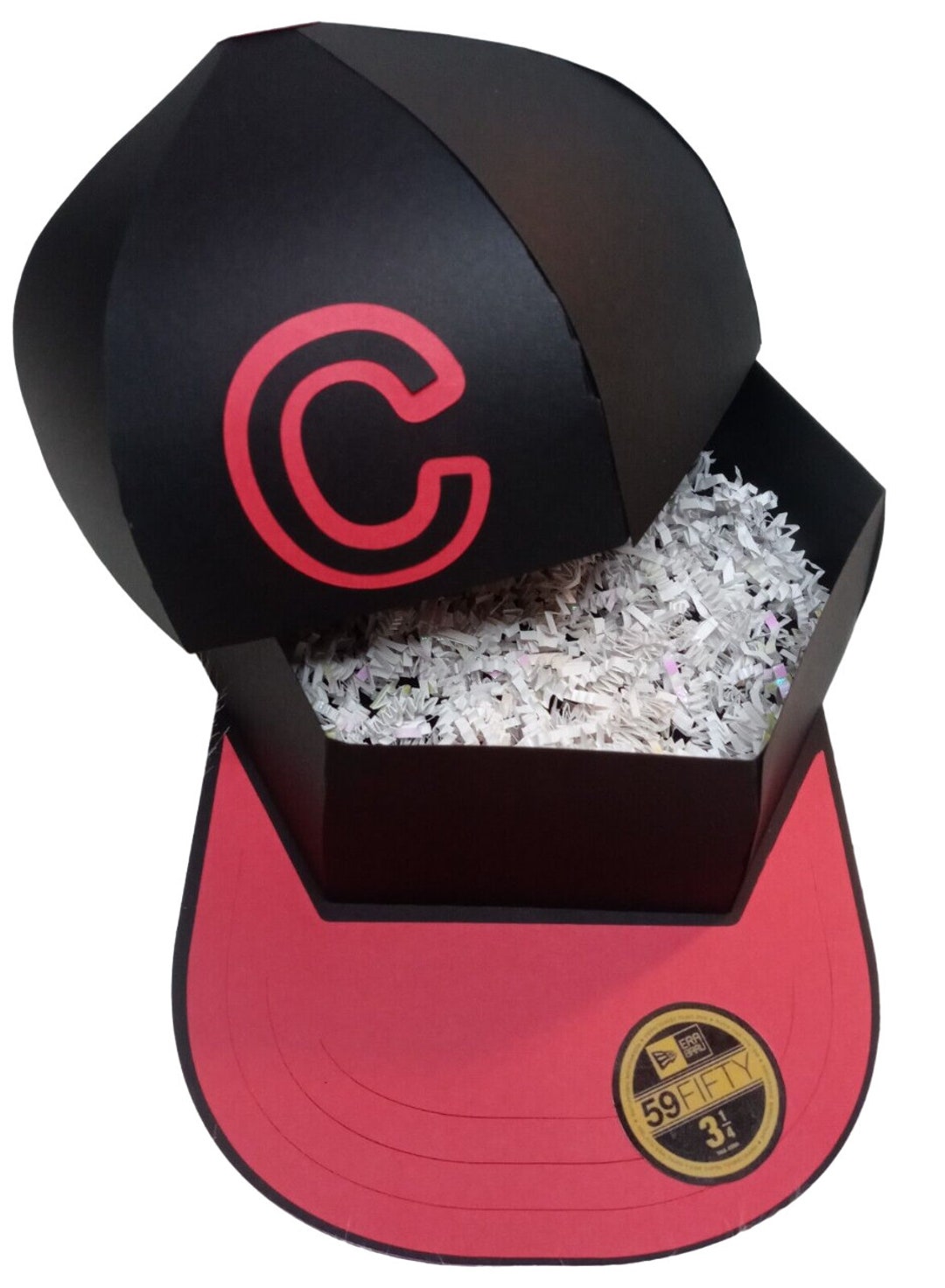 Personalized Baseball Cap Gift Box Sports Favor Cap Favor Box Custom ...