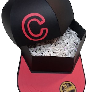 Personalized Baseball Cap Gift Box Sports Favor Cap Favor Box Custom ...