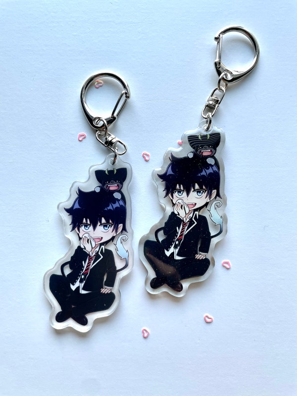 Blue Exorcist Rin Okumura Double Sided Keychain - Etsy Canada