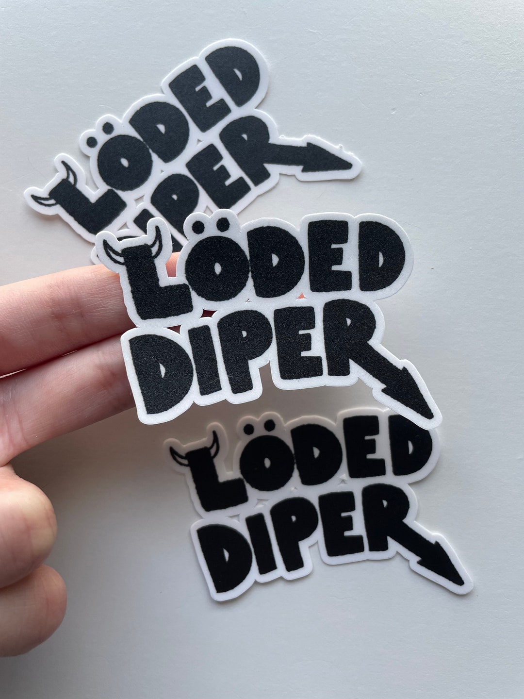 Loded Diper, I'm Sorry Women Stickers - Etsy