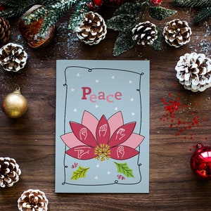 Asl Christmas Cards • Deaf Asl Merry Christmas Greeting Cards • Asl ...