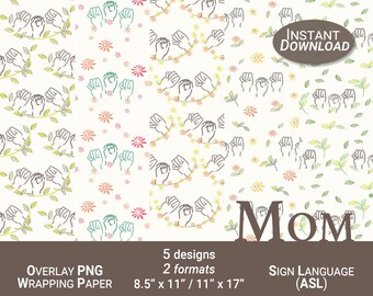 Asl Wrapping Paper - Etsy