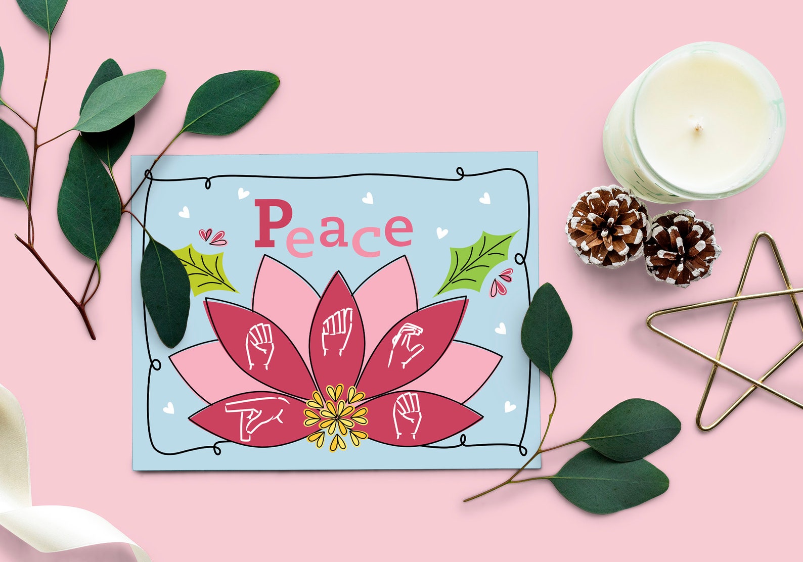 Asl Christmas Cards • Deaf Asl Merry Christmas Greeting Cards • Asl ...