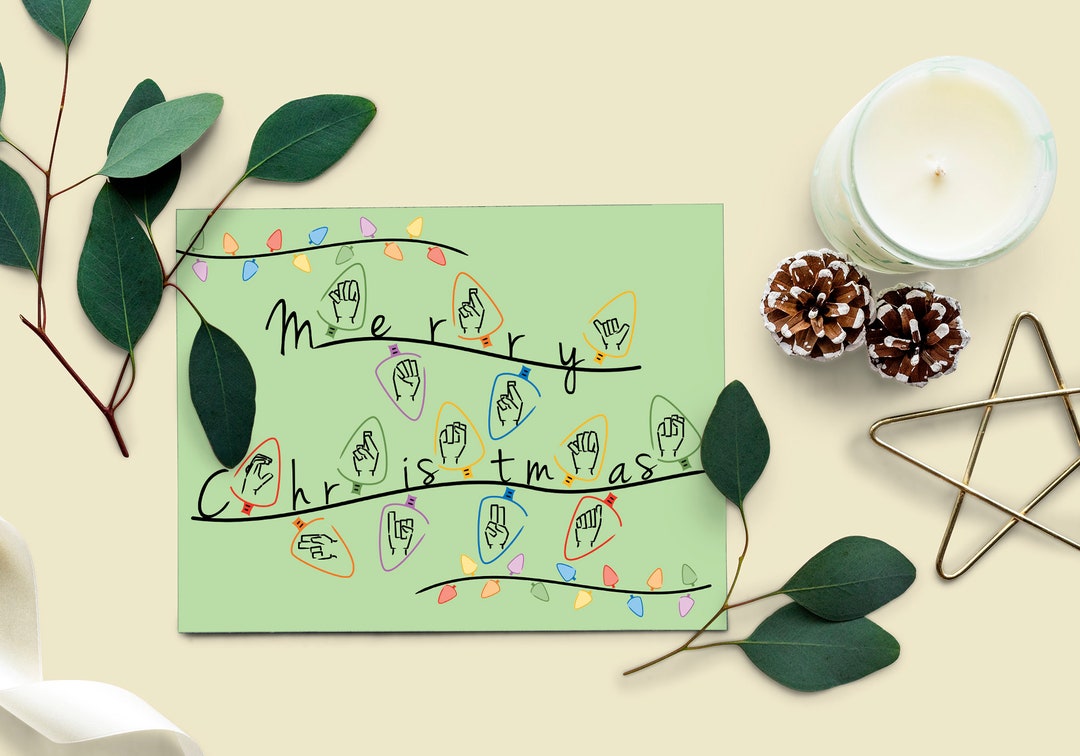 Downloadable and Printable Sign Language Christmas Cards • 3 Designs ...
