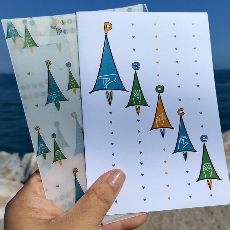 ASL Christmas Cards Printable Set: Sign Language Holiday Greetings ...