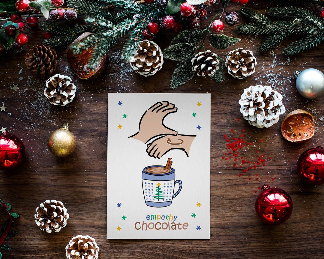 ASL Christmas Cards Printable Set: Sign Language Holiday Greetings ...
