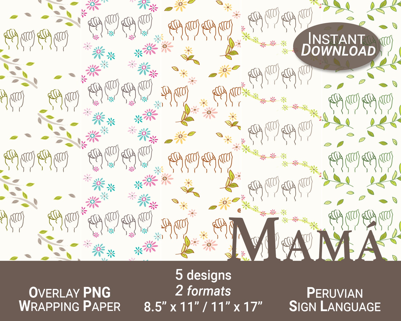 Overlay Png Wrapping Paper Peruvian Sign Language Wrapping Paper ...