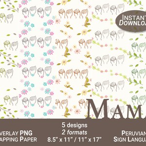 Overlay Png Wrapping Paper Peruvian Sign Language Wrapping Paper ...