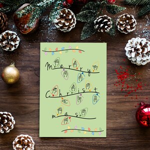 Asl Christmas Cards • Deaf Asl Merry Christmas Greeting Cards • Asl ...