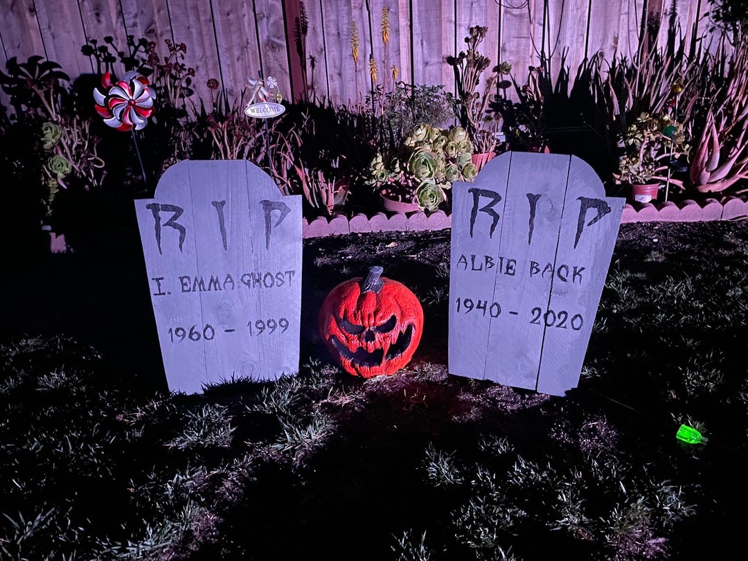 Halloween Tombstones - Etsy