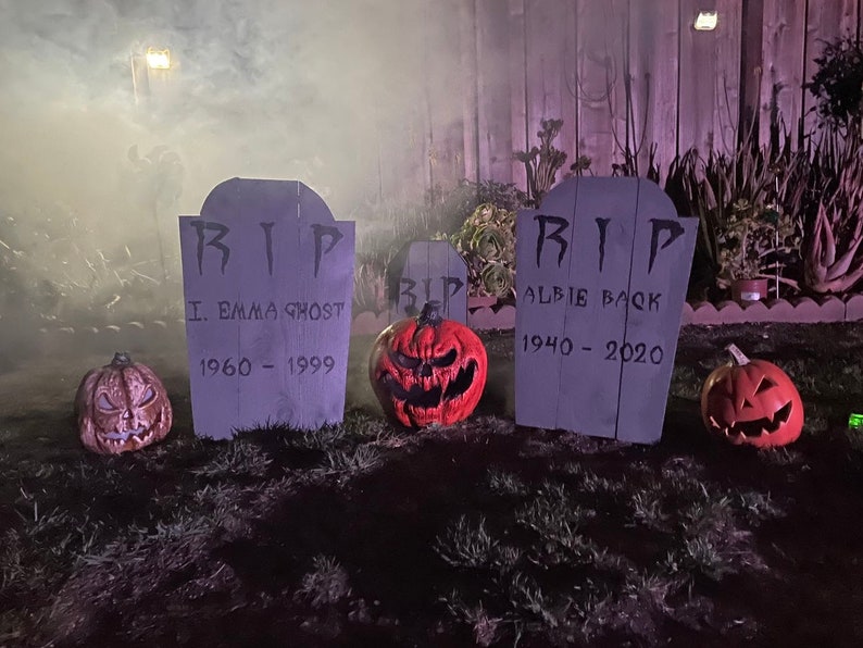 Halloween Tombstones - Etsy