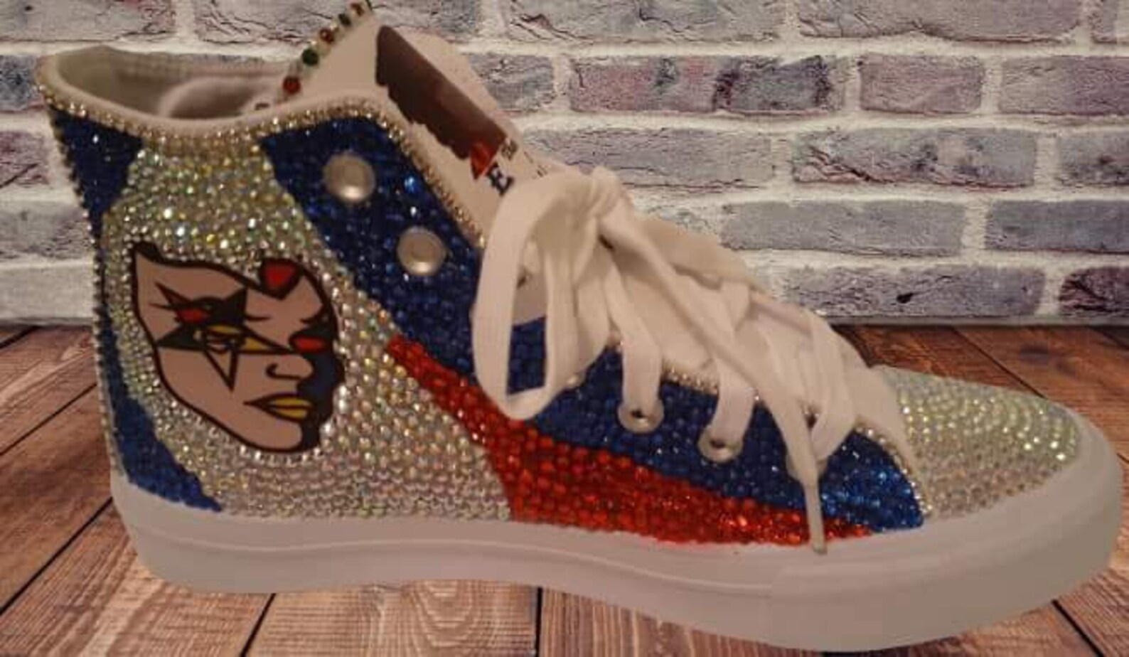 OES Custom Bling High Top Canvas Sneakers - Etsy