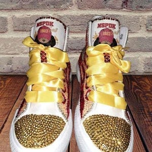 Custom NSPDK National Sorority of Phi Delta Kappa Rhinestone Bling High ...