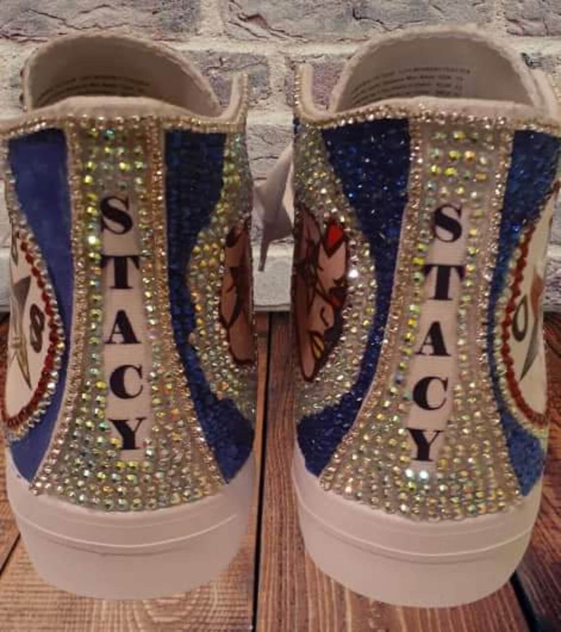 OES Custom Bling High Top Canvas Sneakers - Etsy