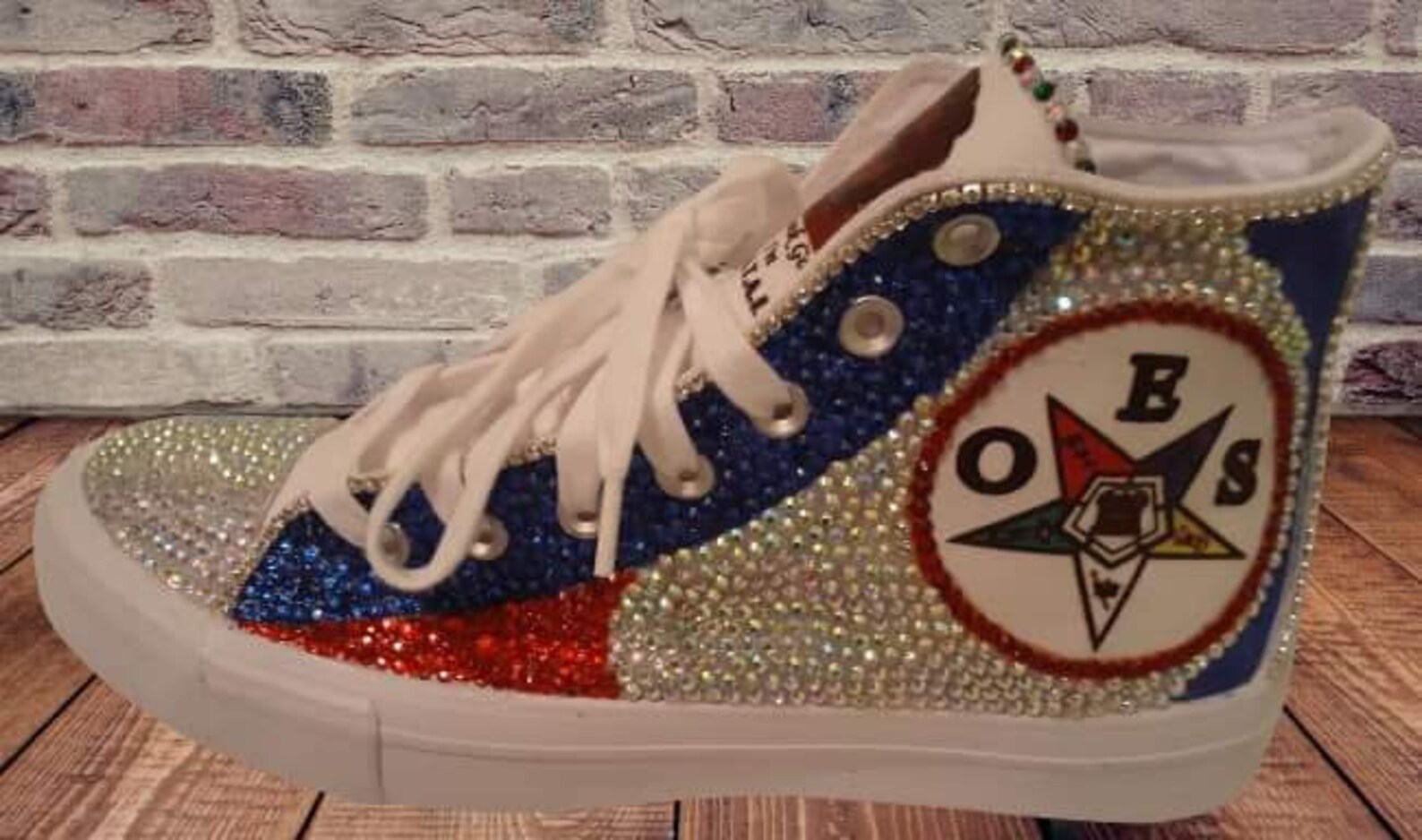 OES Custom Bling High Top Canvas Sneakers - Etsy