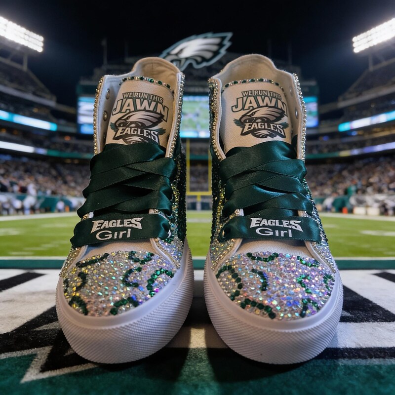 Philadelphia Eagles Shoes - Etsy