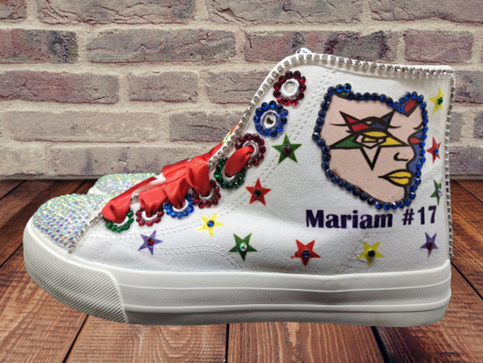 OES Custom Bling High Top Canvas Sneakers - Etsy