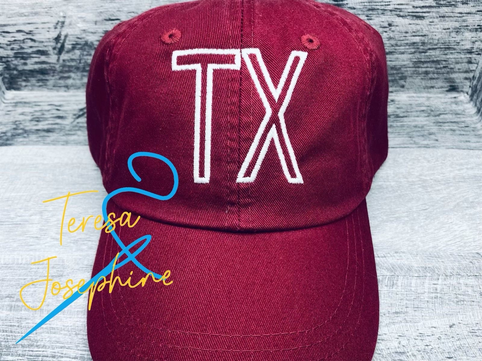 Embroidered TX Twill Baseball Hat - Etsy