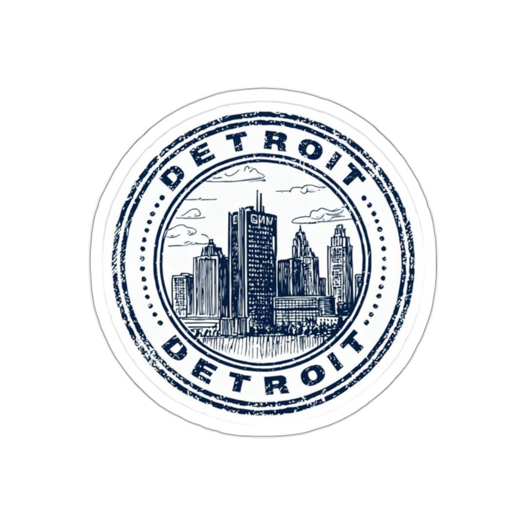 Detroit City Sticker Urban Decal for Laptop, Car, Water Bottle Travel ...