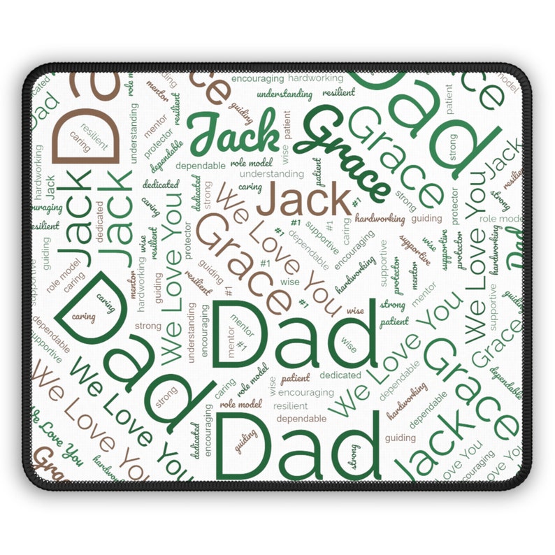 Personalized Mouse Pad Daddy Gift From Kids Gifts for Dada - Etsy