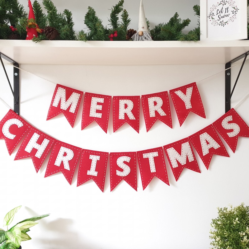 Christmas Bunting - Etsy