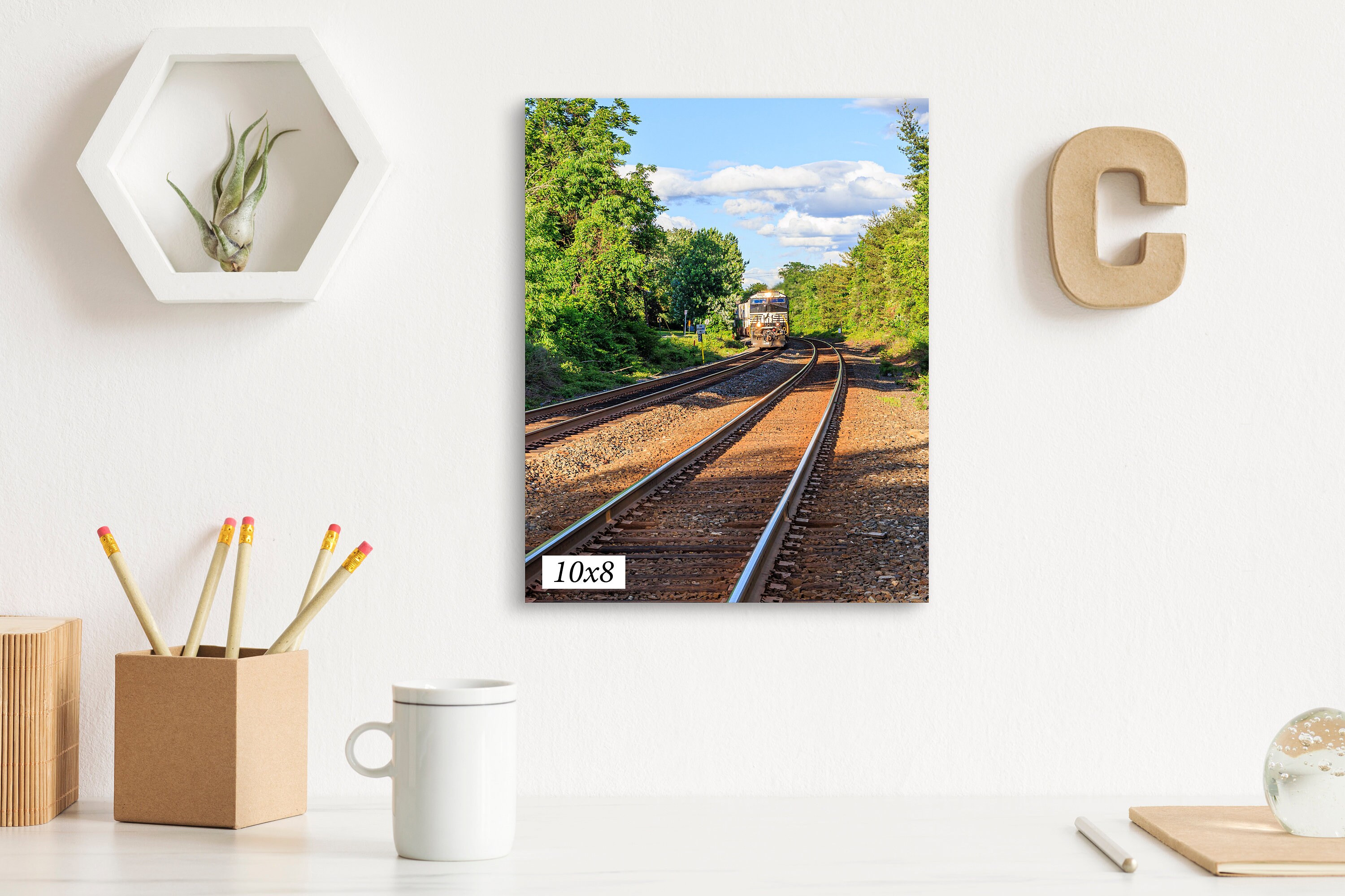 Train - Railroad - Locomotive - Railroad Tracks - Railroad Art - Train ...
