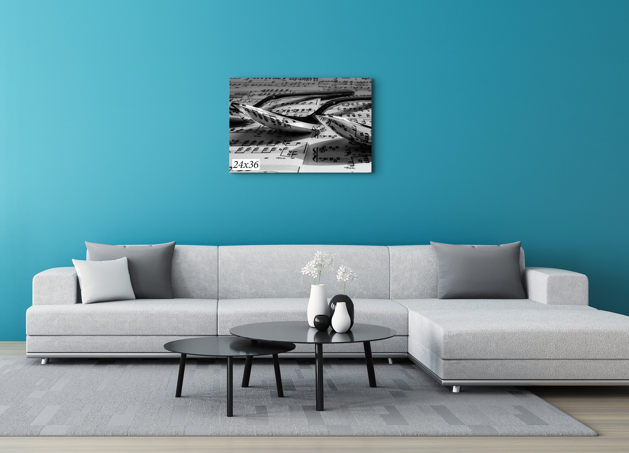 Musical Notes and Symbols Classical Orchestra Abstract Sheet Music ...