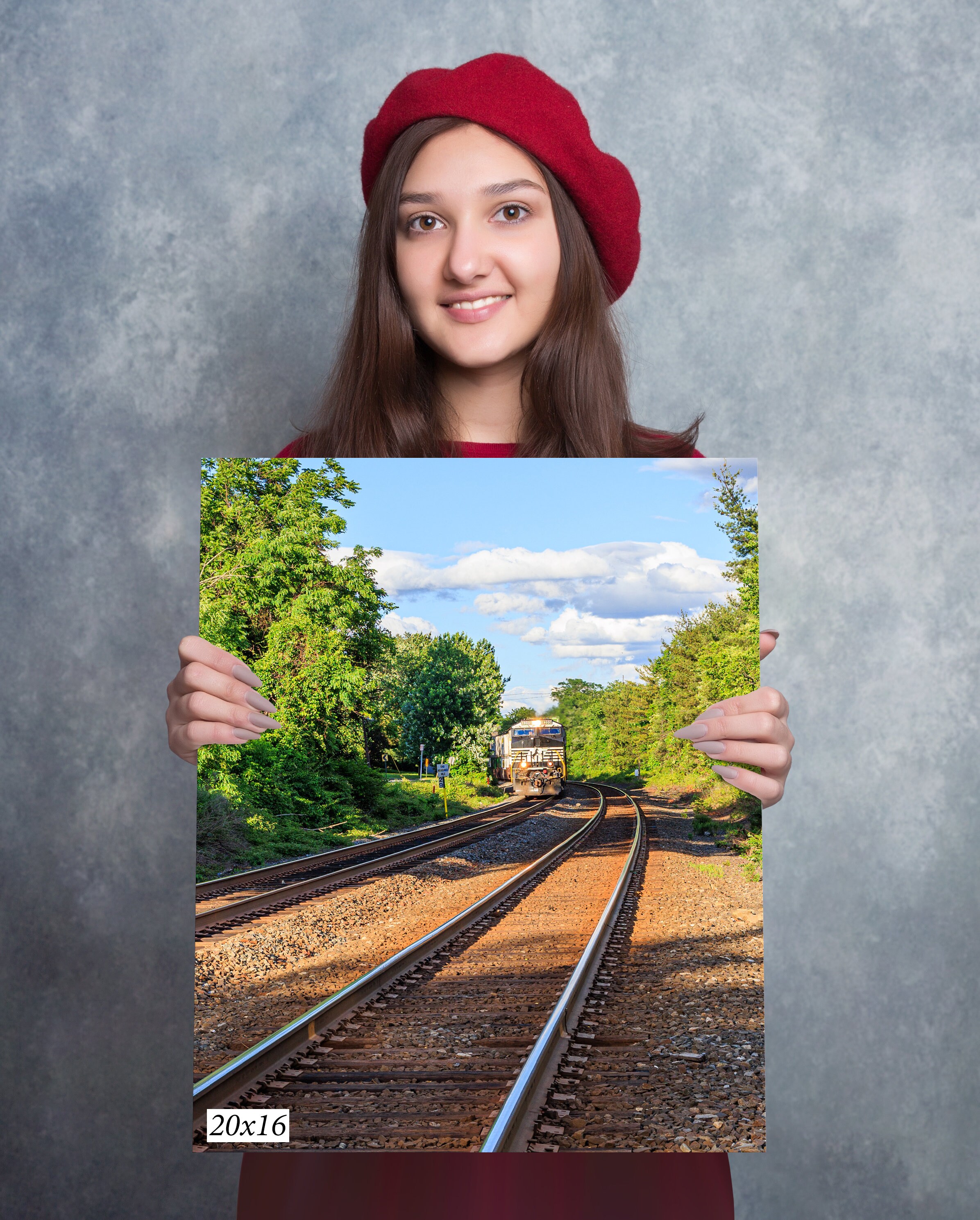 Train - Railroad - Locomotive - Railroad Tracks - Railroad Art - Train ...
