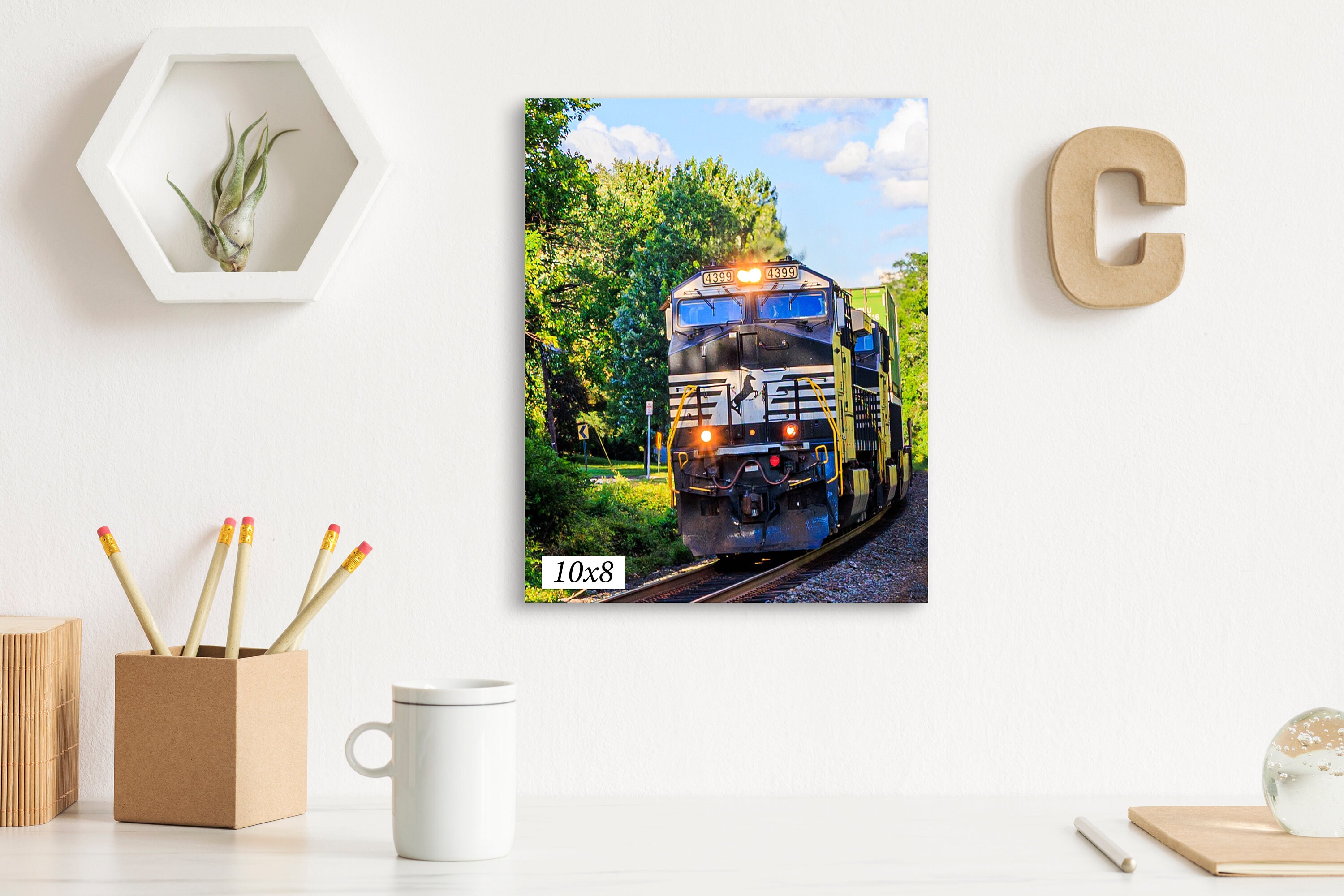 Train - Railroad - Locomotive - Railroad Tracks - Railroad Art - Train ...
