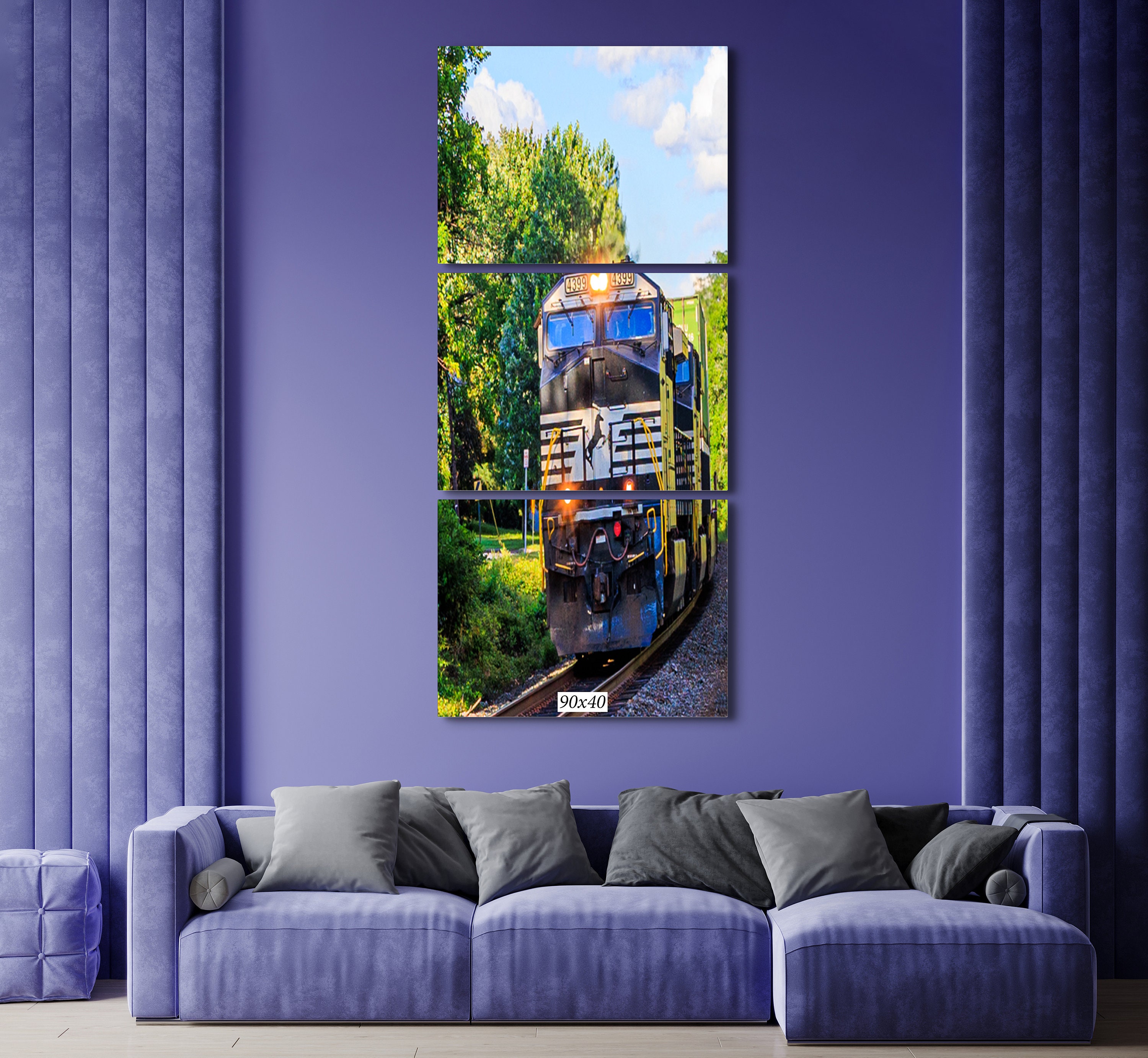 Train - Railroad - Locomotive - Railroad Tracks - Railroad Art - Train ...