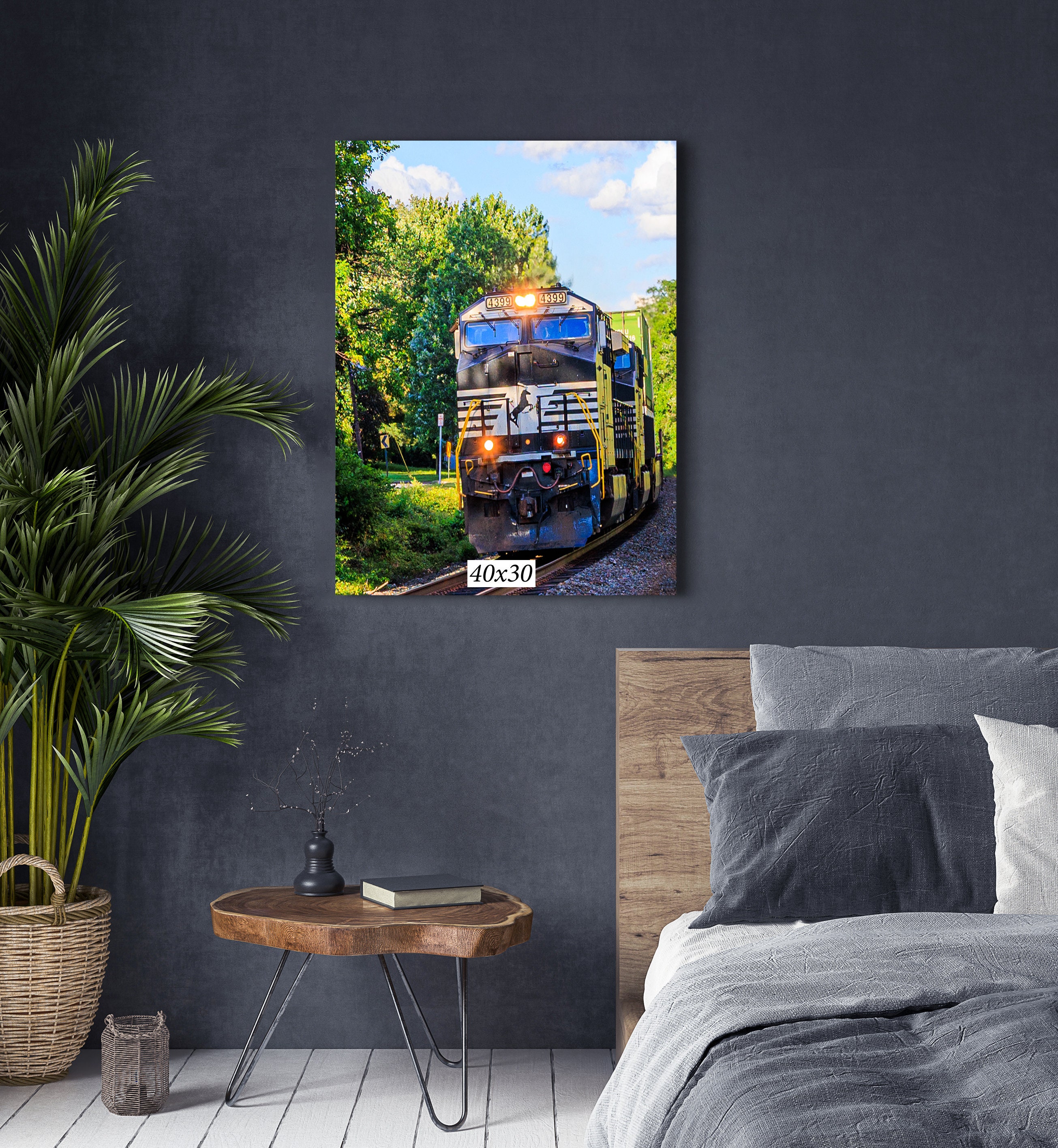 Train - Railroad - Locomotive - Railroad Tracks - Railroad Art - Train ...