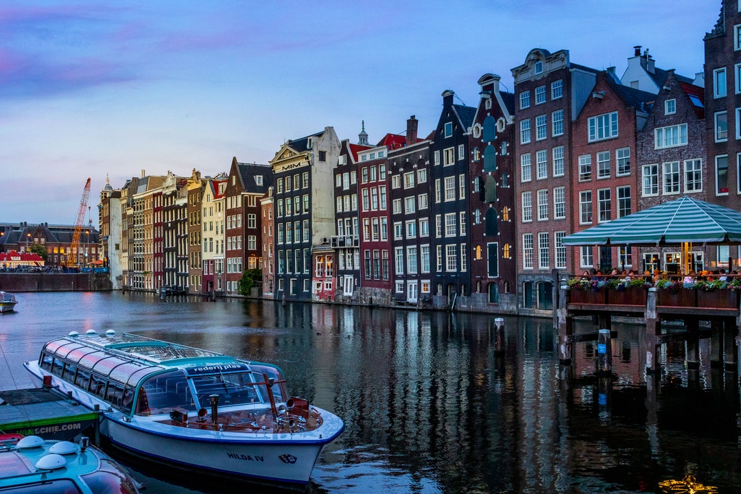 Amsterdam's Serene Waterways: Boats and Canal - Landscape Photography ...