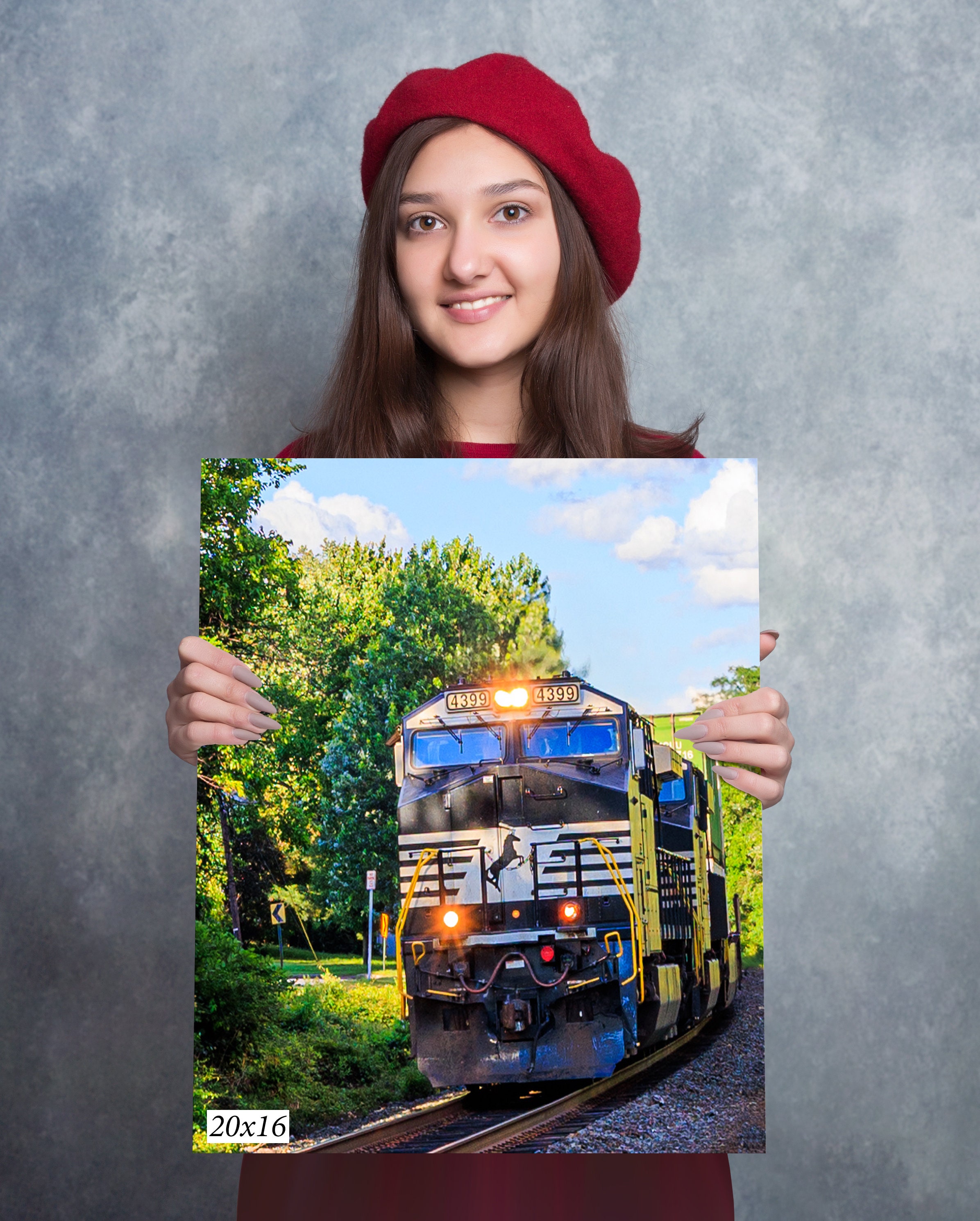 Train - Railroad - Locomotive - Railroad Tracks - Railroad Art - Train ...