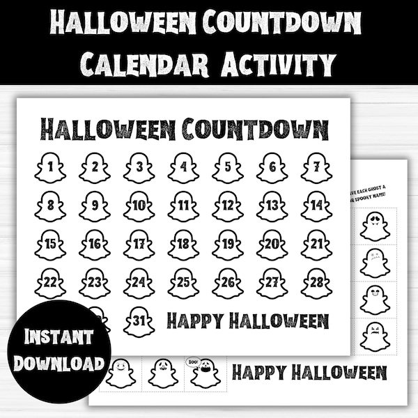 Halloween Countdown - Etsy