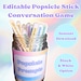 Popsicle Stick Conversation Game: Icebreaker Questions (digital ...