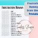 Frustration Rummy, Frustration Rummy Score Sheet, Frustration Rummy ...