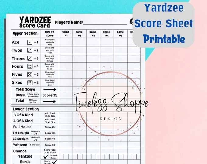 Yardzee - Etsy UK