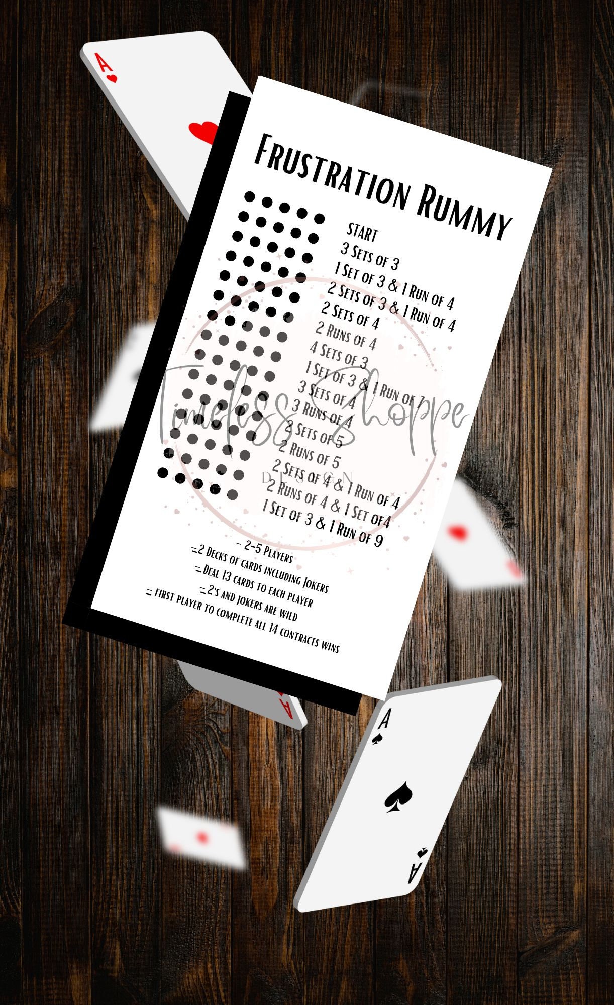 Frustration Rummy Template Card Game Template Frustration - Etsy Canada