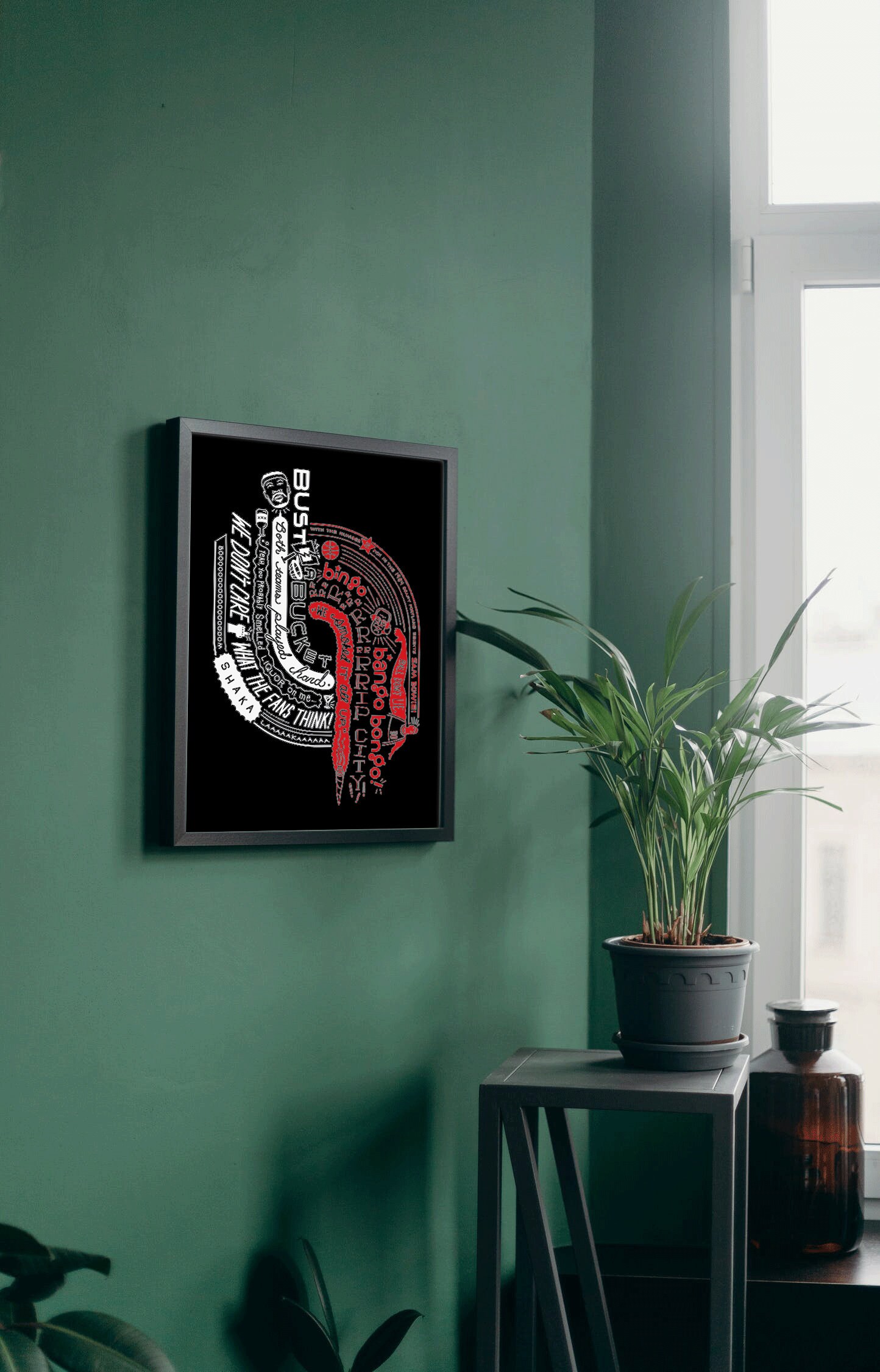 Portland Trailblazers Pinwheel Poster - Etsy