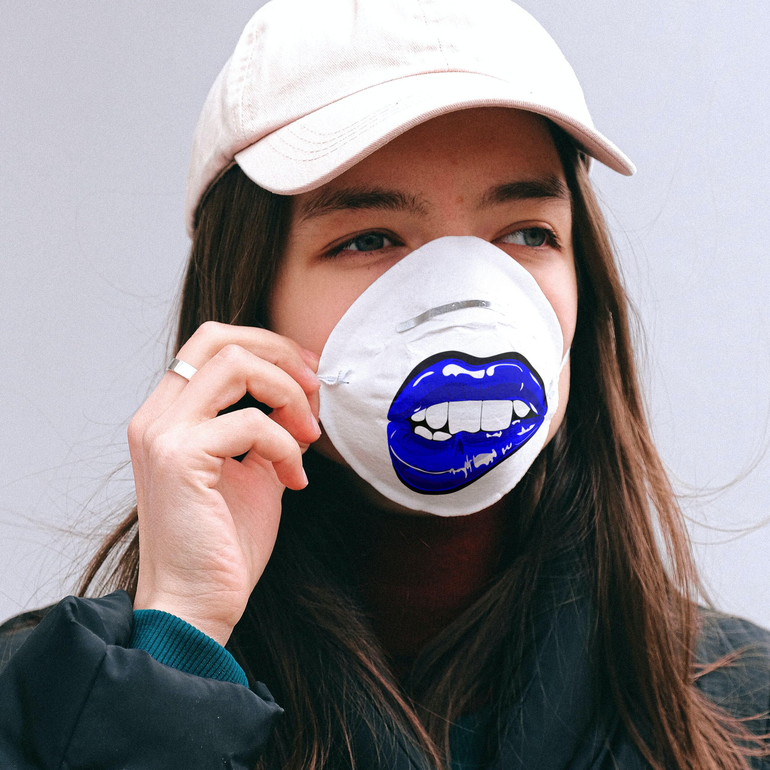 Shiny Blue Lips PNG, Lips Sublimation, T Shirt Print, Lip Bite File ...